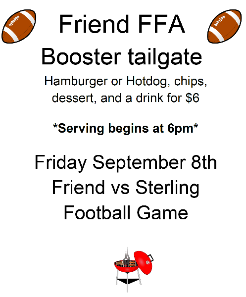 Sterling Public Schools - Friend FFA Booster Tailgate